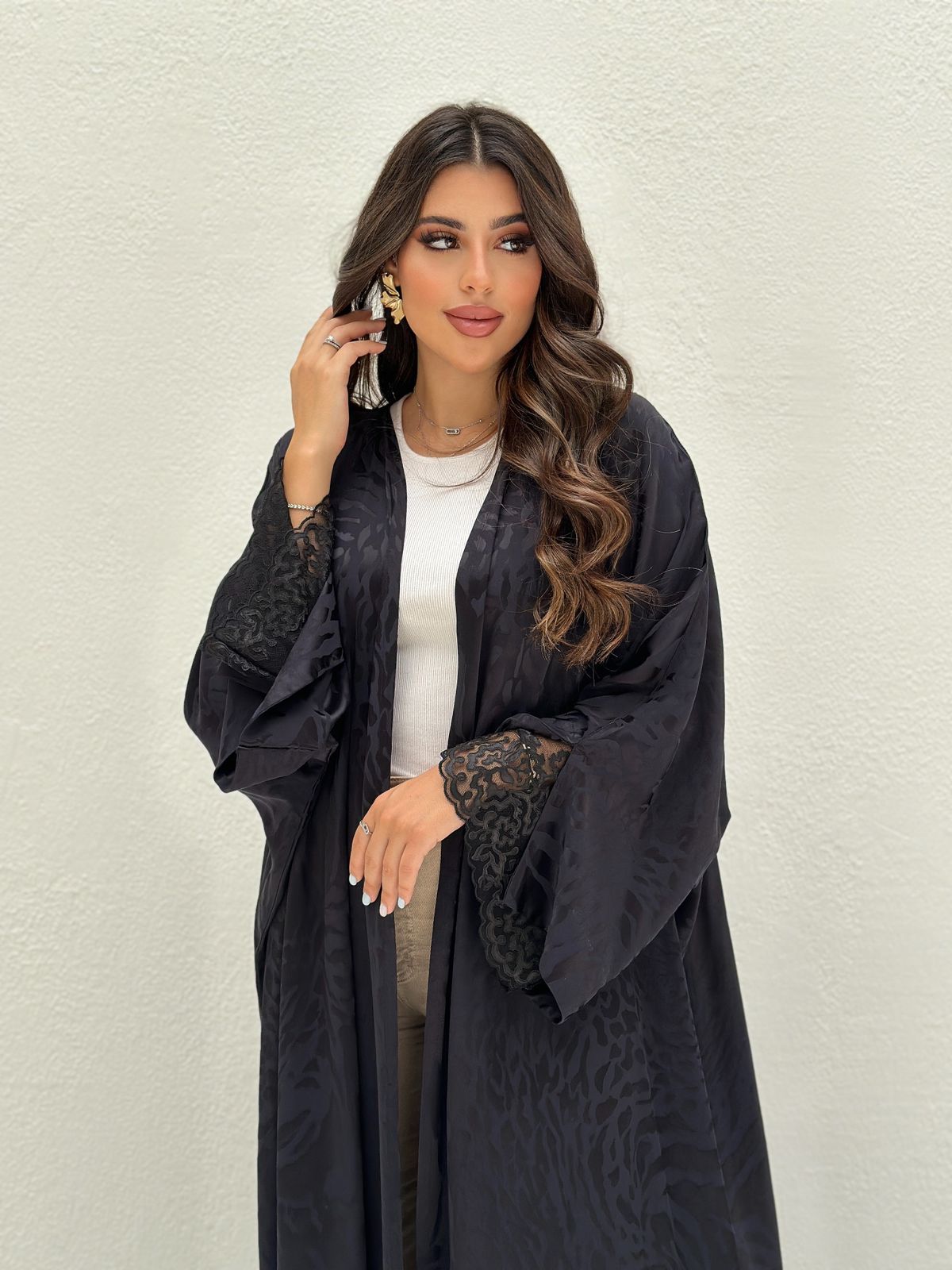 tiger dark abaya